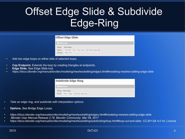DrTAD 6 Blender software. Loop Ssubdivide. Loop Cut and Slide | PPT