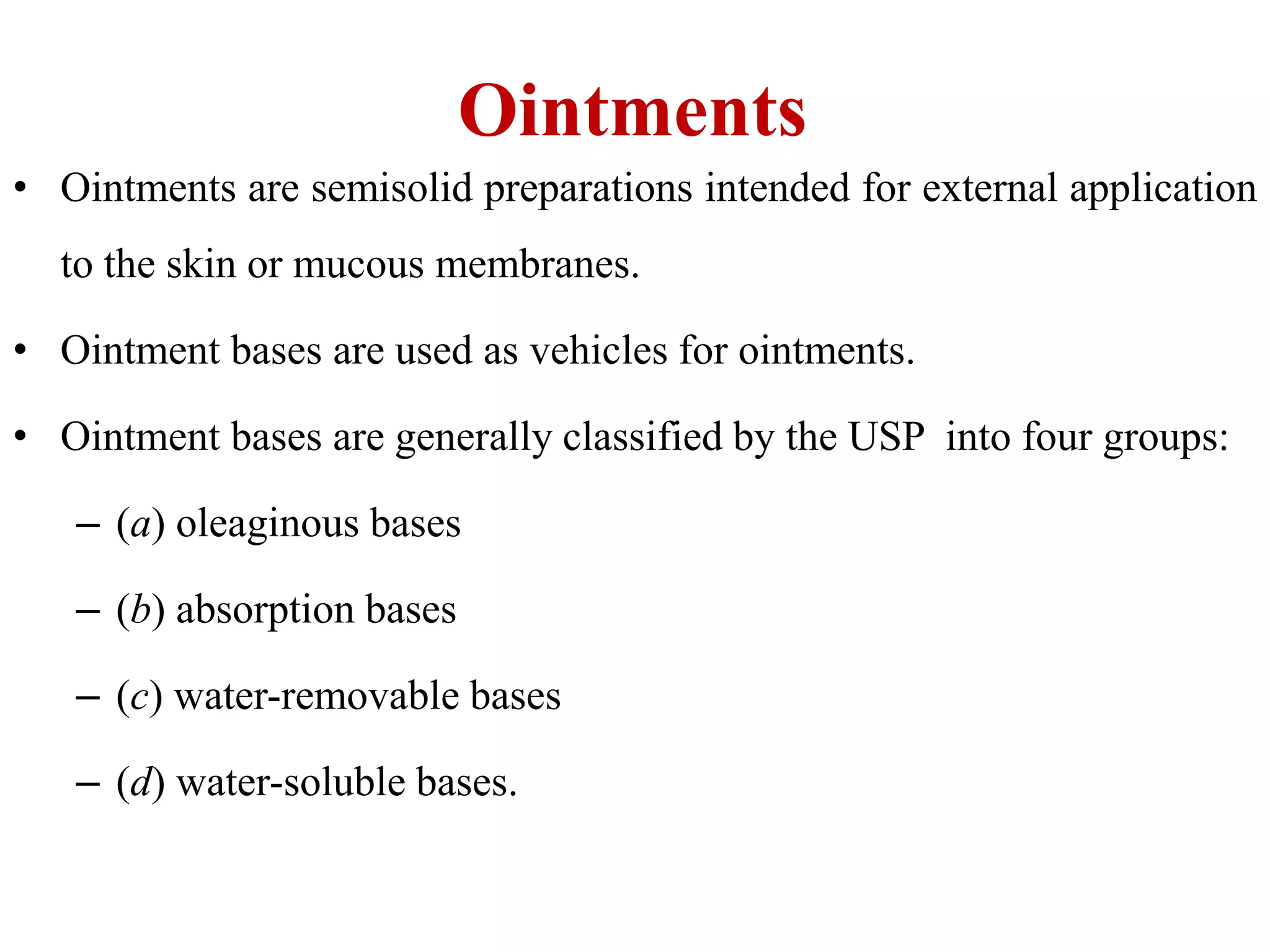 6b manufacture of ointments and creams | PPTX