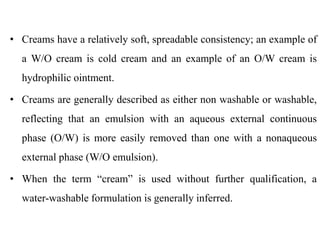 6b manufacture of ointments and creams | PPTX