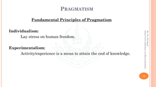 PRAGMATISM in Philosophy of Education | PDF
