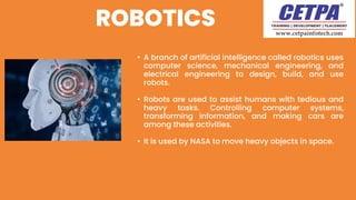 The 6 branches of artificial intelligence | PPTX