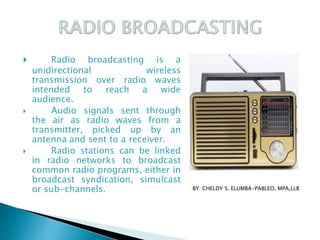 6 broadcasting methods | PPTX