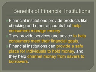 6b role of financial institutions | PPT