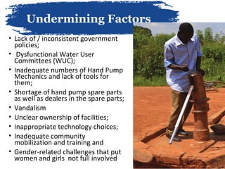 Funding Water, Sanitation & Hygiene Operations & Maintenance for the ...