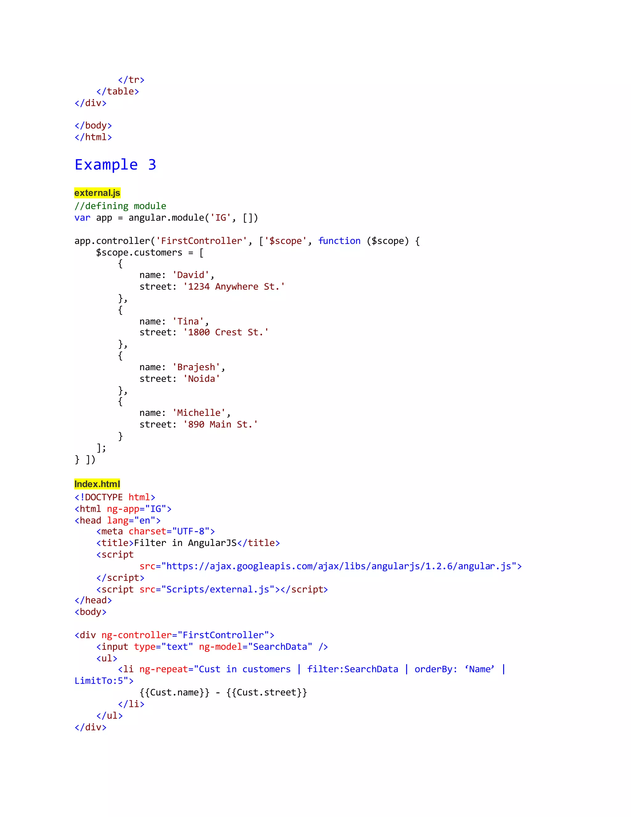 Built in filters | PDF