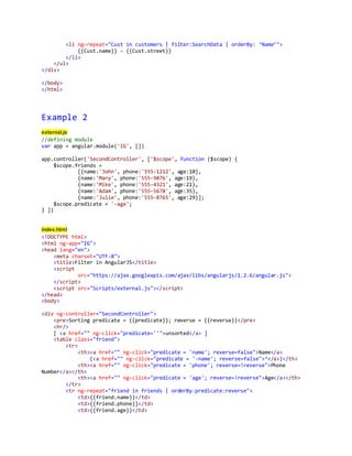 Built in filters | PDF