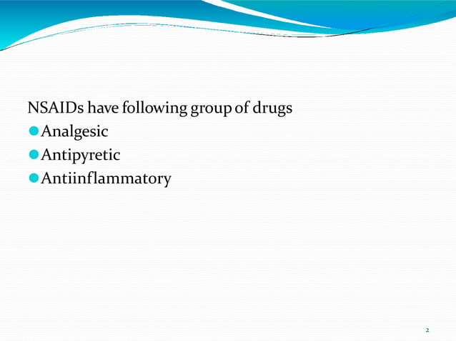 Nonsteroidal anti-inflammatory drug (nsaids) | PPT