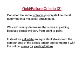6b_Yield-failure criteria. give the overview of material with graph | PDF
