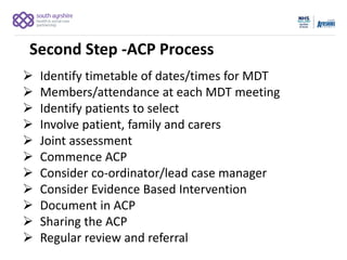Multidisciplinary Anticipatory Care Planning: Model to Support ...