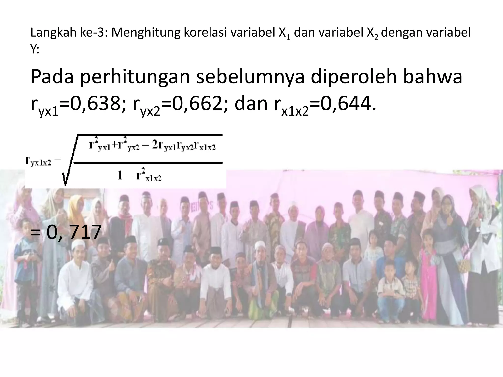 teknik analisis korelasi tiga variabel | PPT