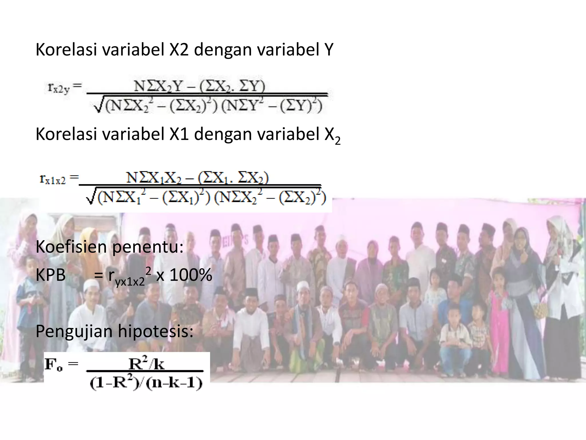 6c.teknik analisis korelasi tiga variabel | PPT