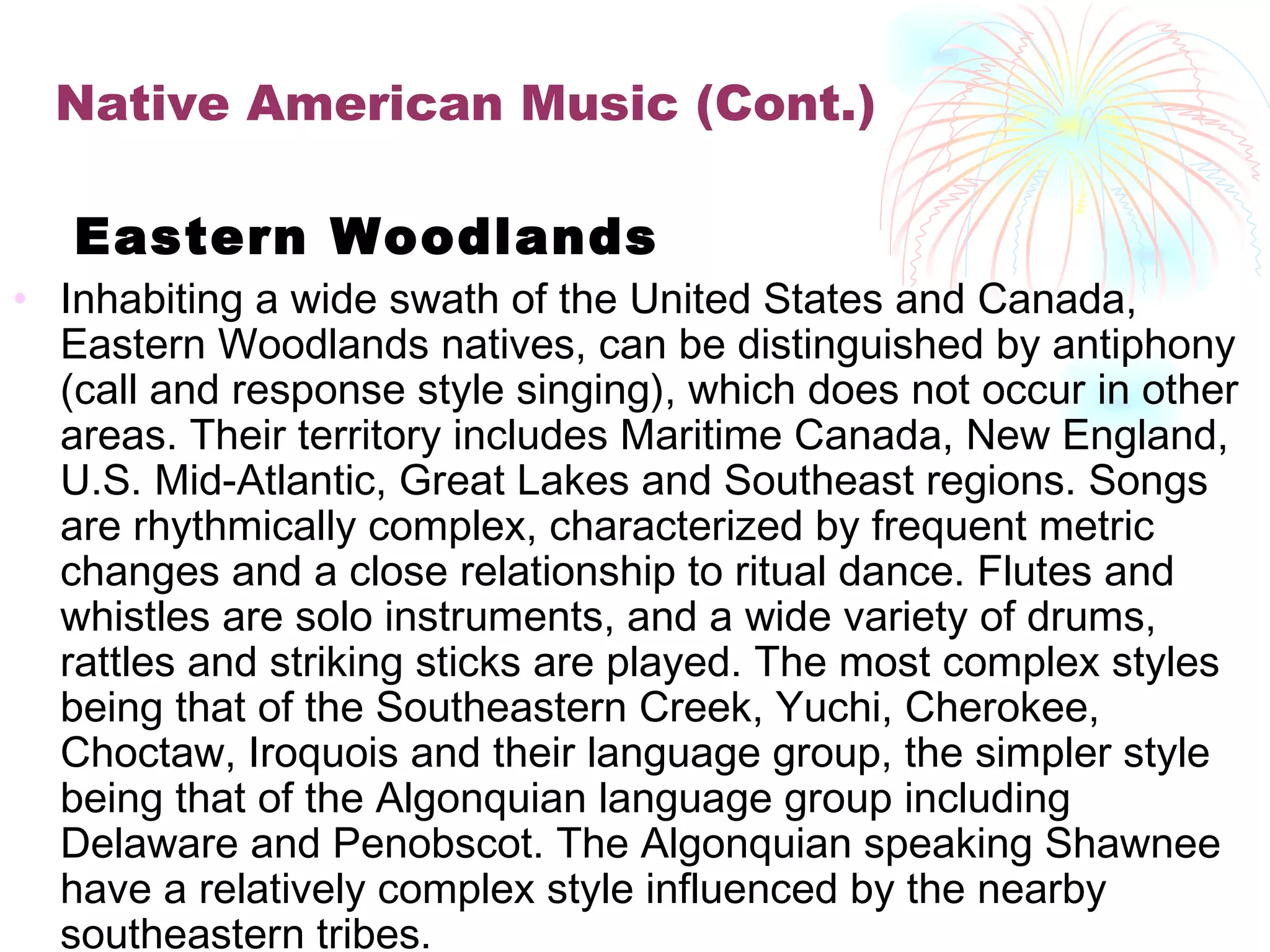 6 C. Cajun And Native American Music | PPT