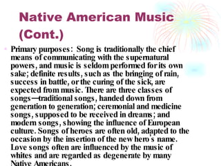6 C. Cajun And Native American Music | PPT