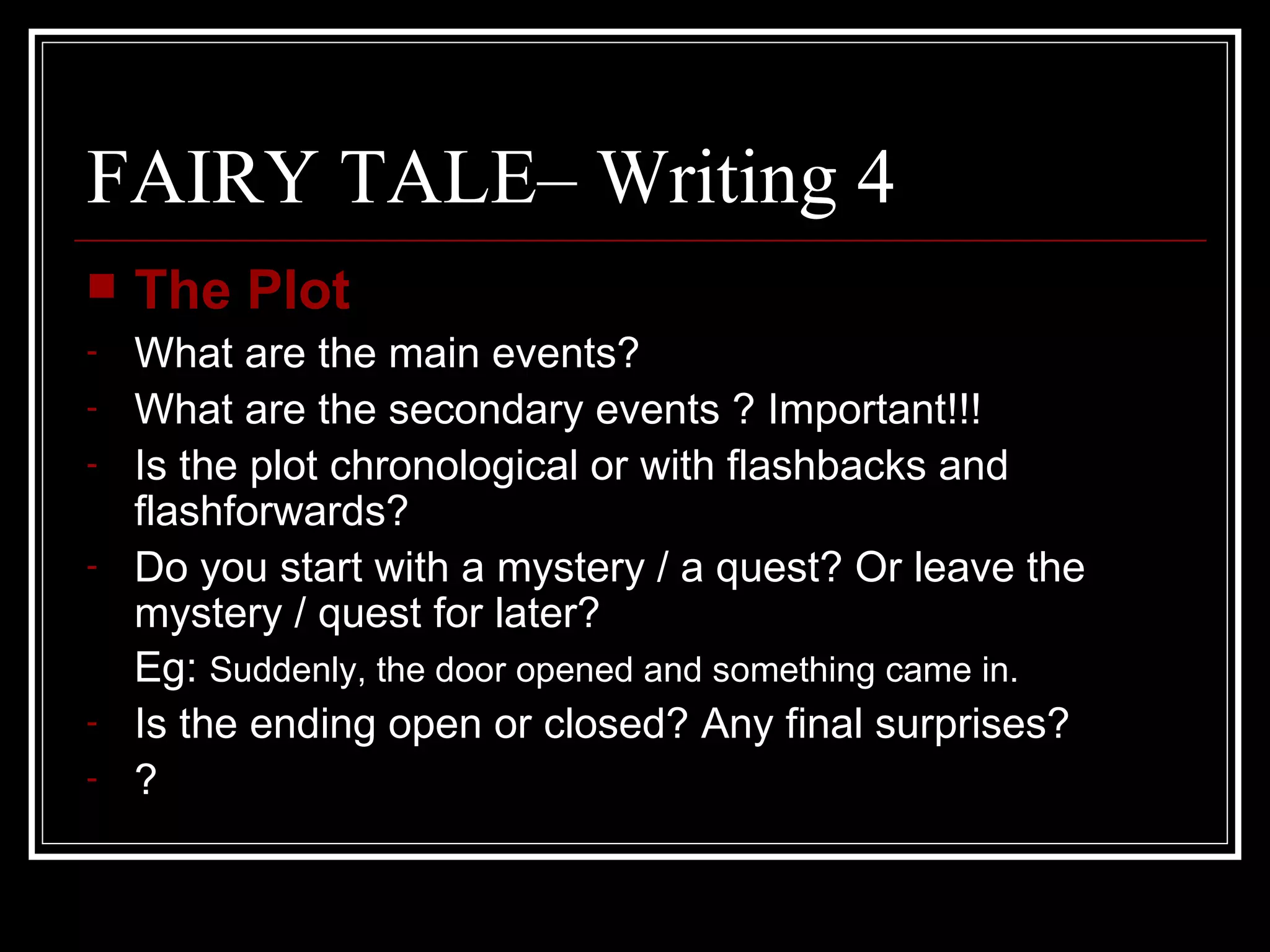 A fairy tale story | PPT