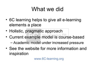 6C learning framework introduction | PPT