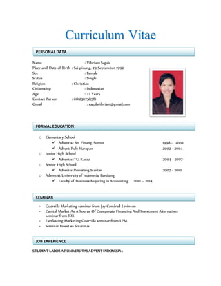 cv vibriani new | DOCX