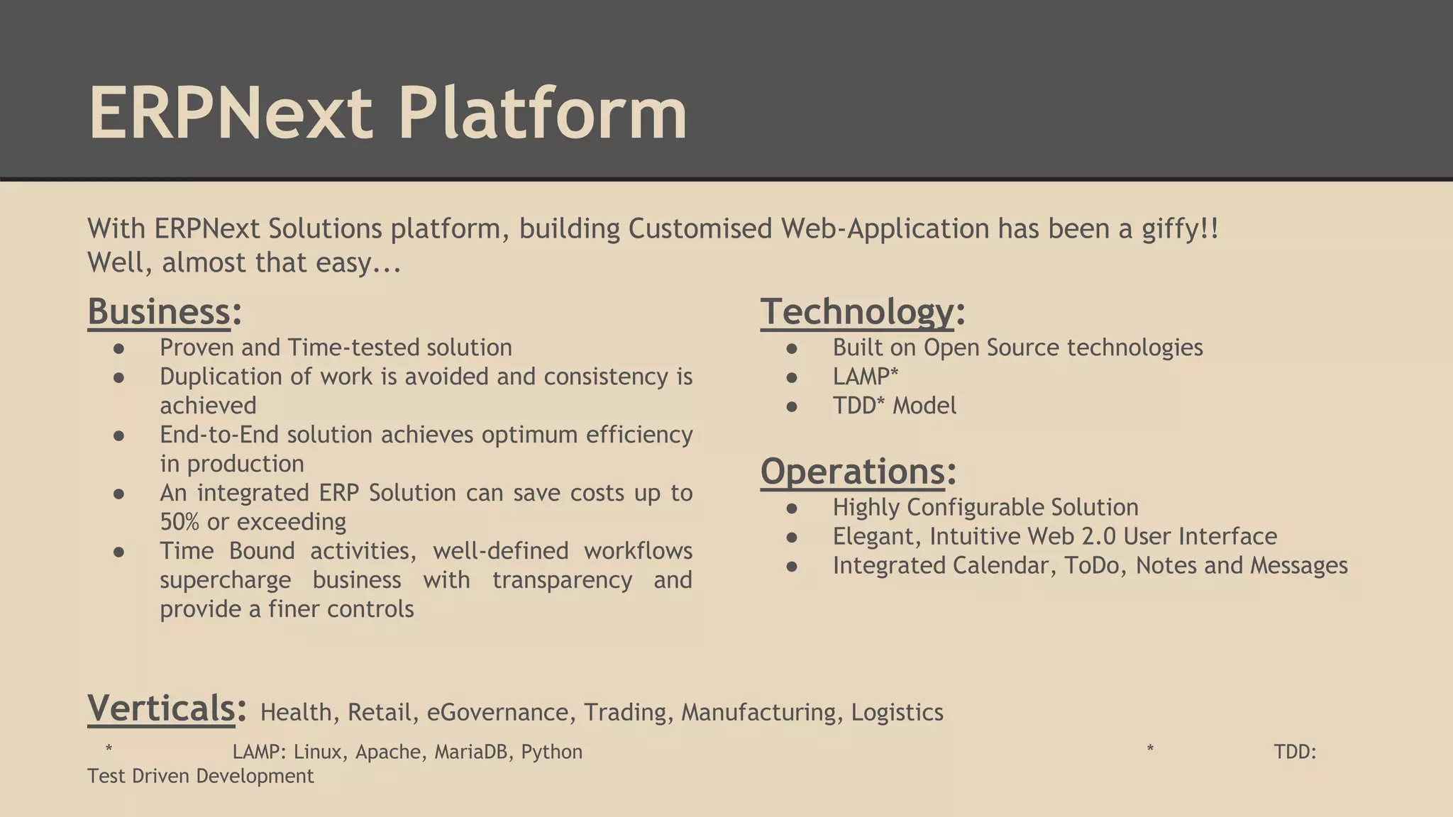 Custom ERPNext Solutions | PPT