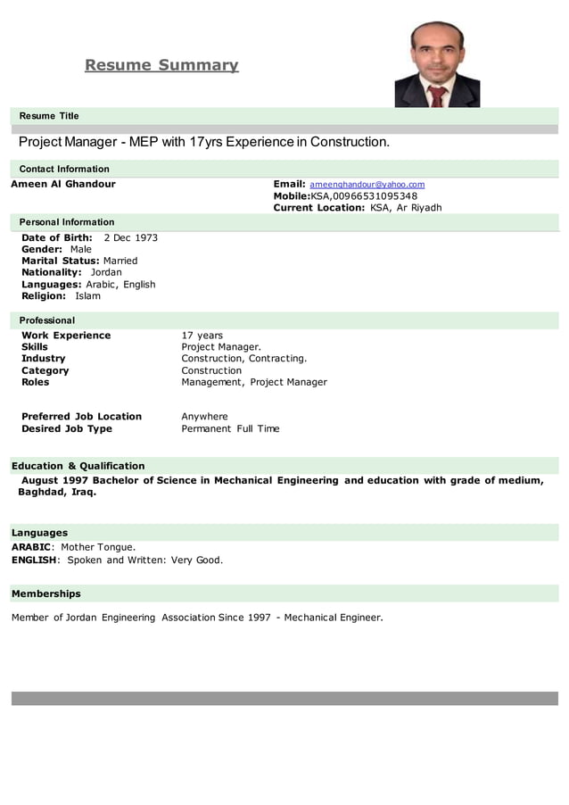 Qatar CV | DOCX