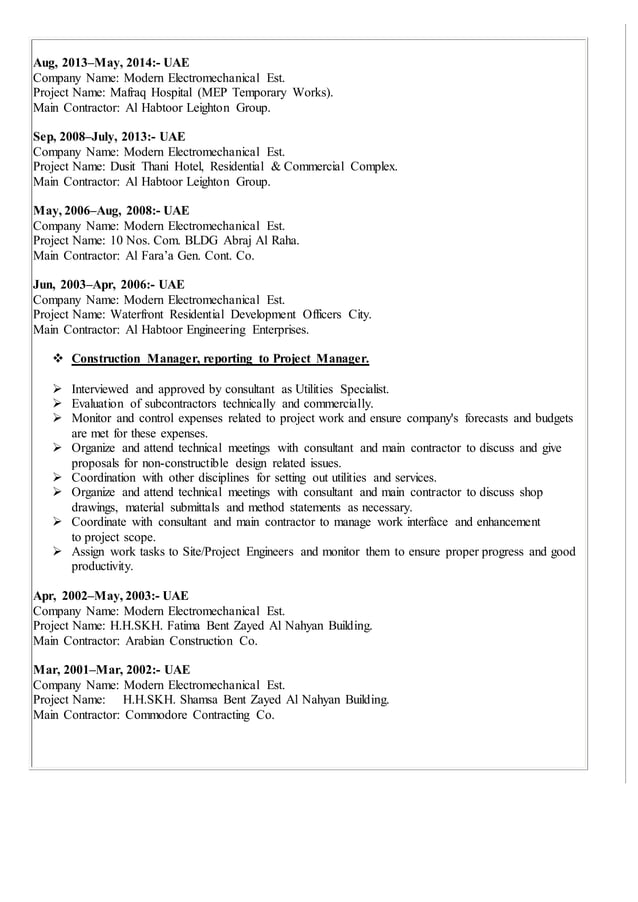 Qatar CV | DOCX