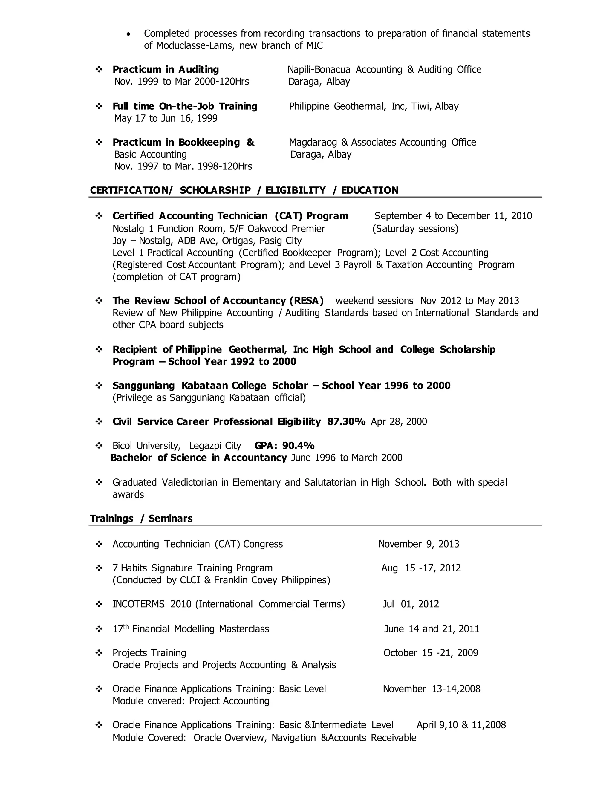 CV_Lorna C. Peran_TeamLead_Senior Lead Accountant | PDF