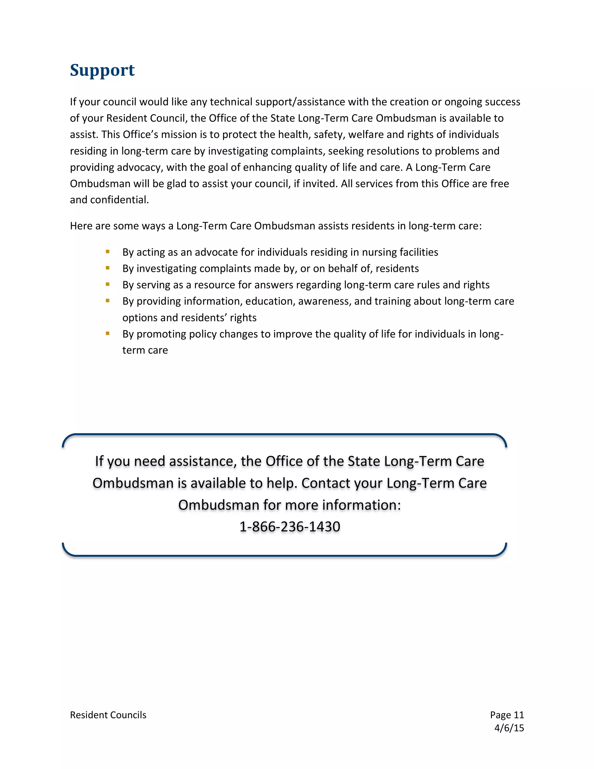 Resident Council Guide.final | PDF