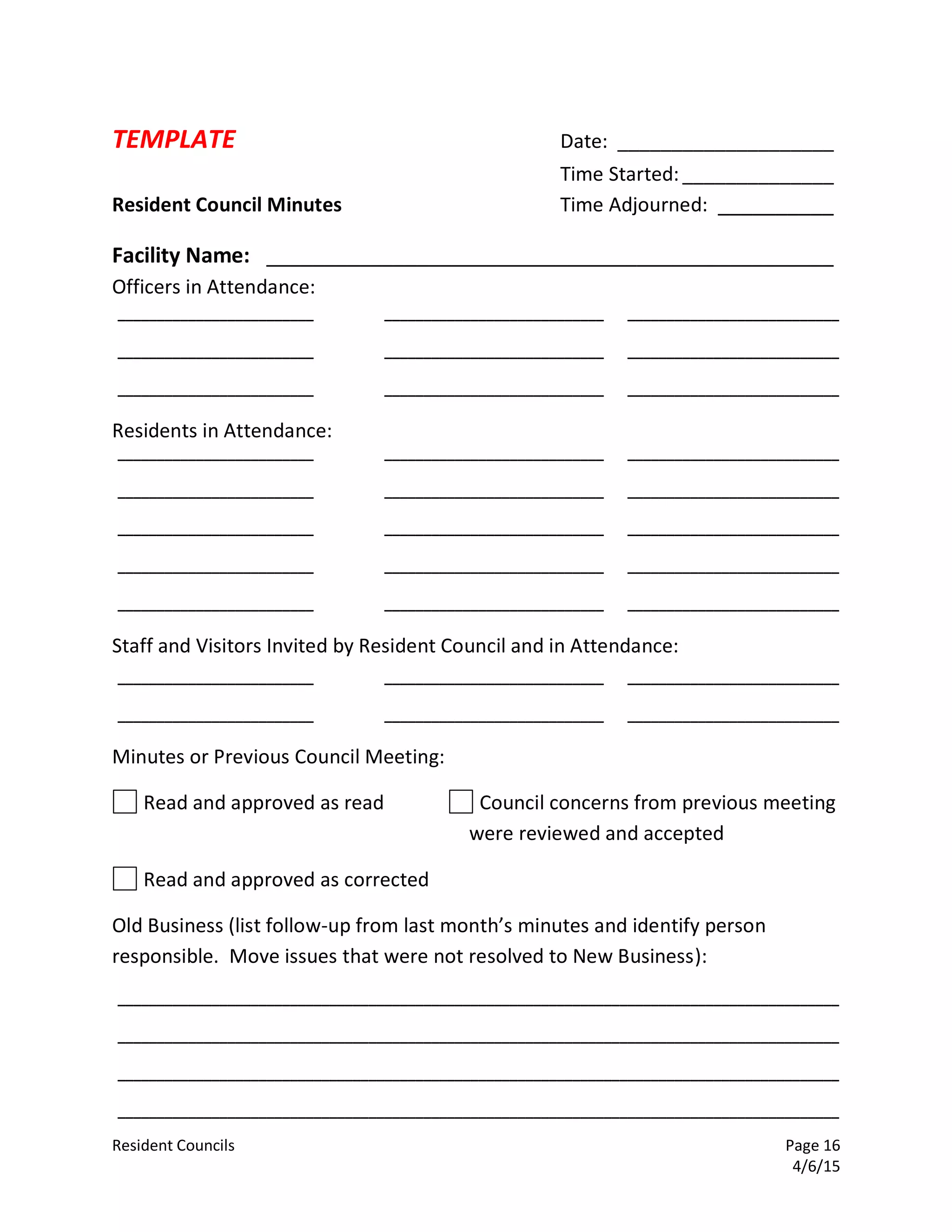 Resident Council Guide.final | PDF