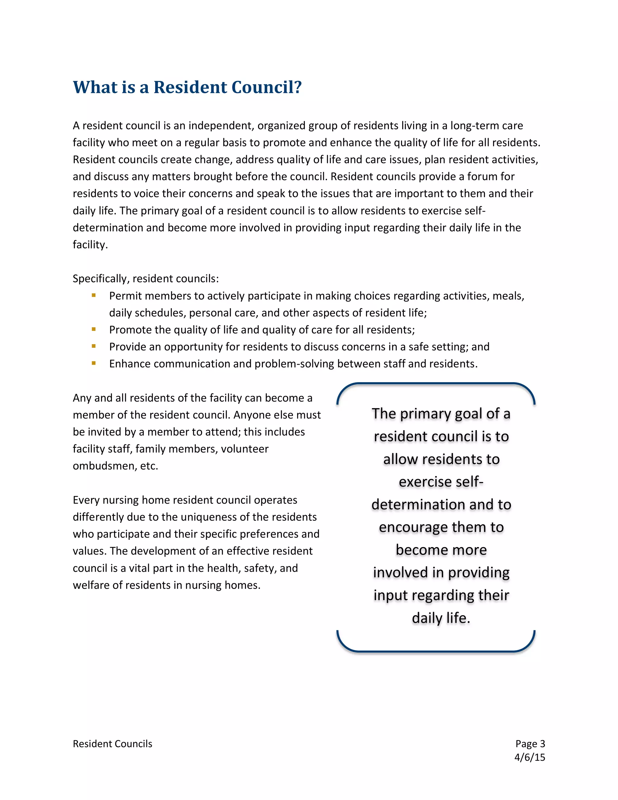 Resident Council Guide.final | PDF