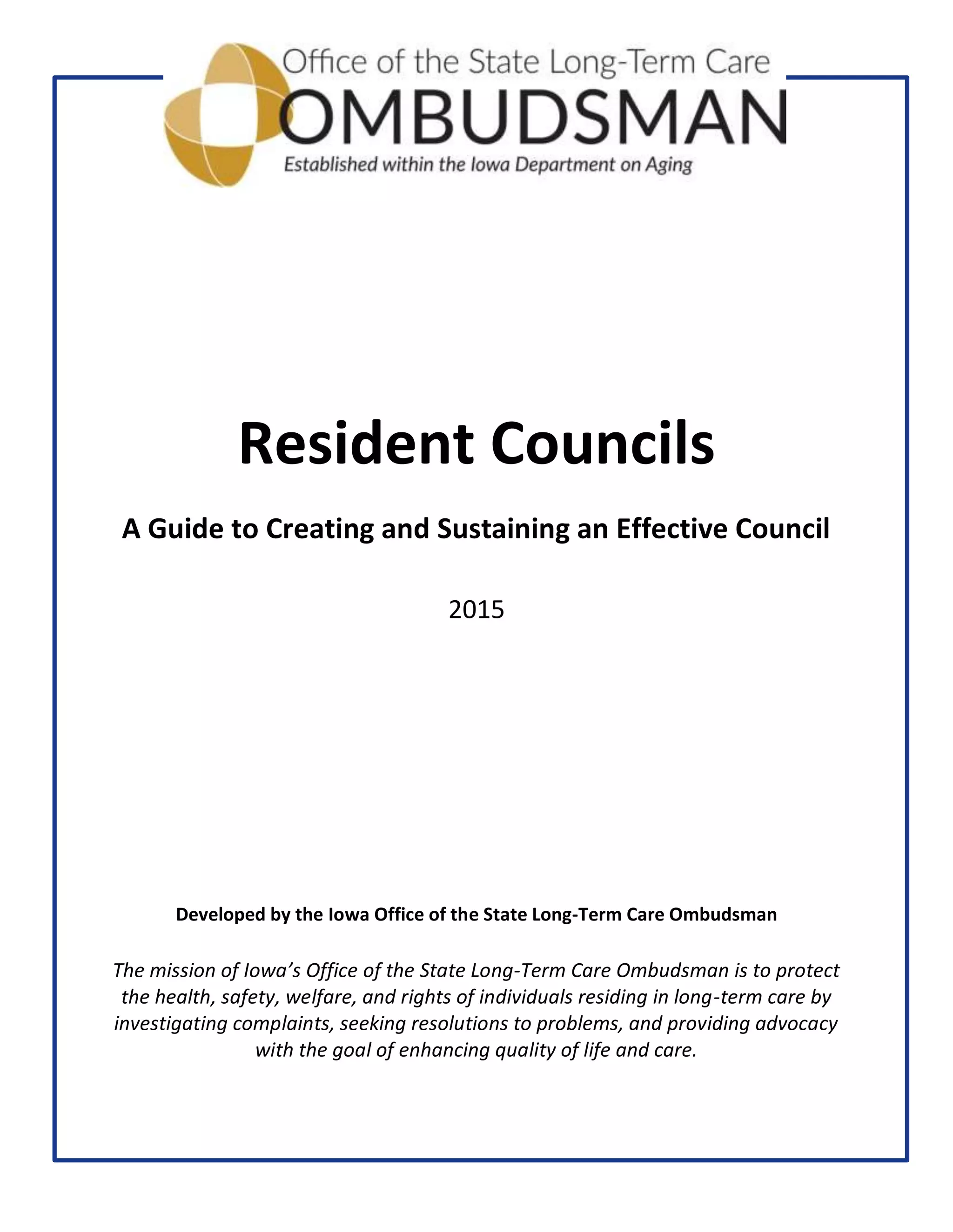 Resident Council Guide.final | PDF