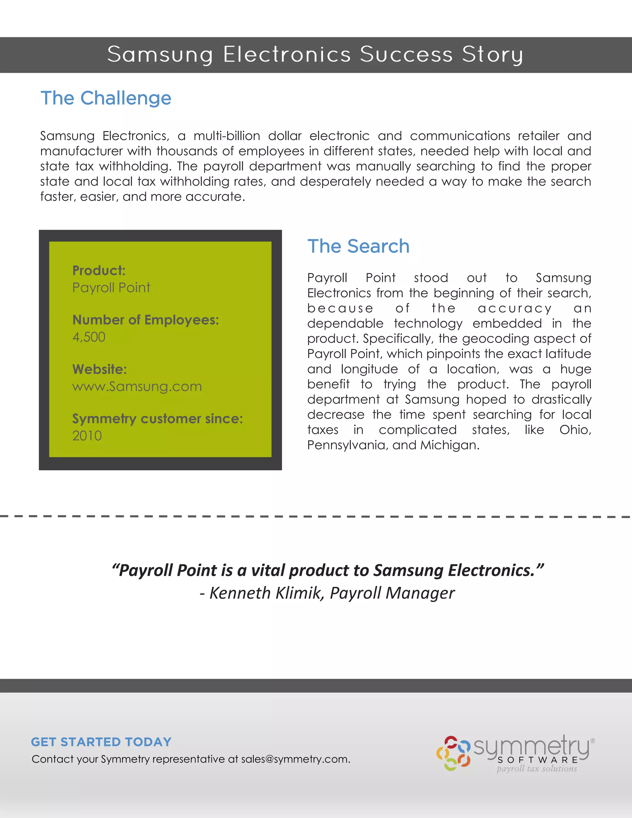 Samsung Case Study 2015 | PDF