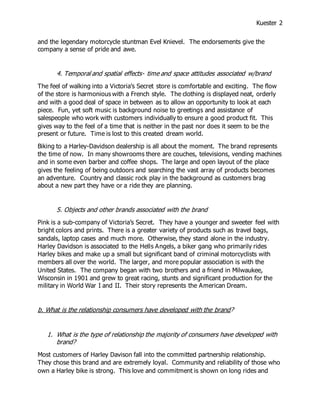 mktg 371 assignment 1 harley and victorias secret | PDF