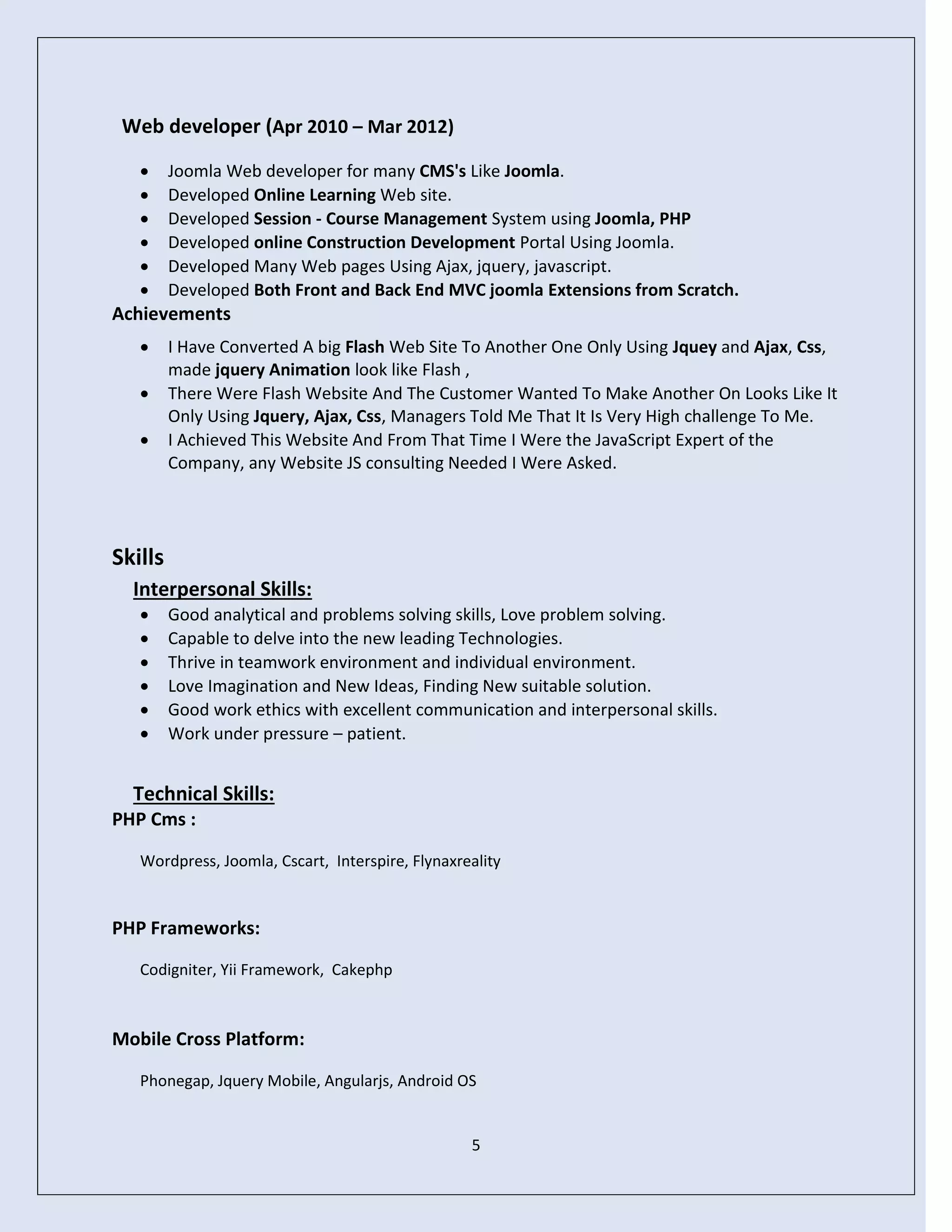 Hany Harby Senior PHP Developer | PDF