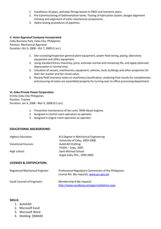 My Resume 2016 July | DOC