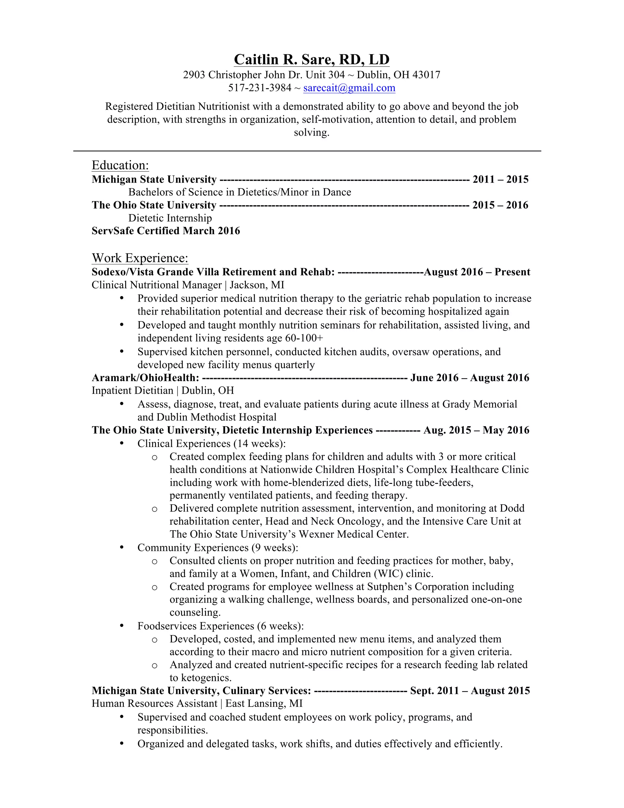 Resume - SARE | PDF