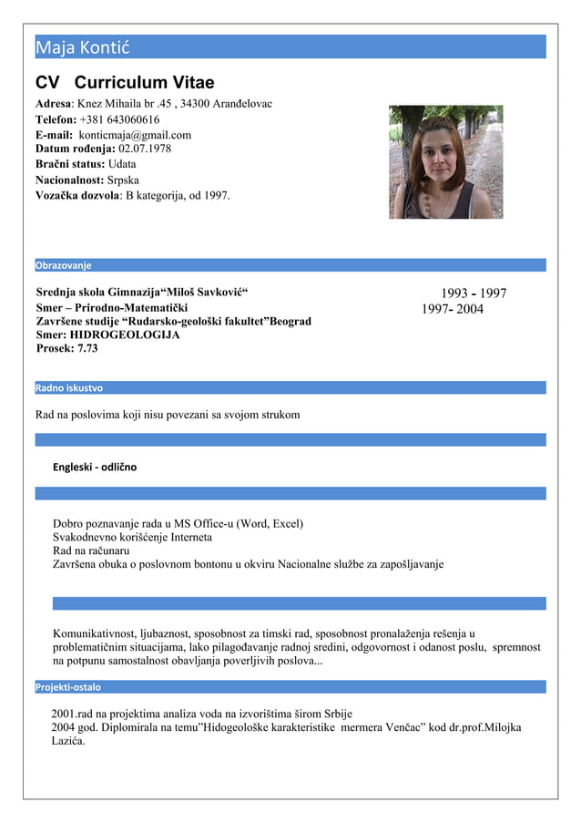 CV Maja | PDF