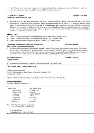 Vinod Singh_CV | DOC