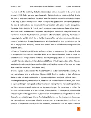 The implications of globalisation for the urban poor | PDF