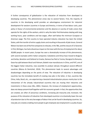 The implications of globalisation for the urban poor | PDF