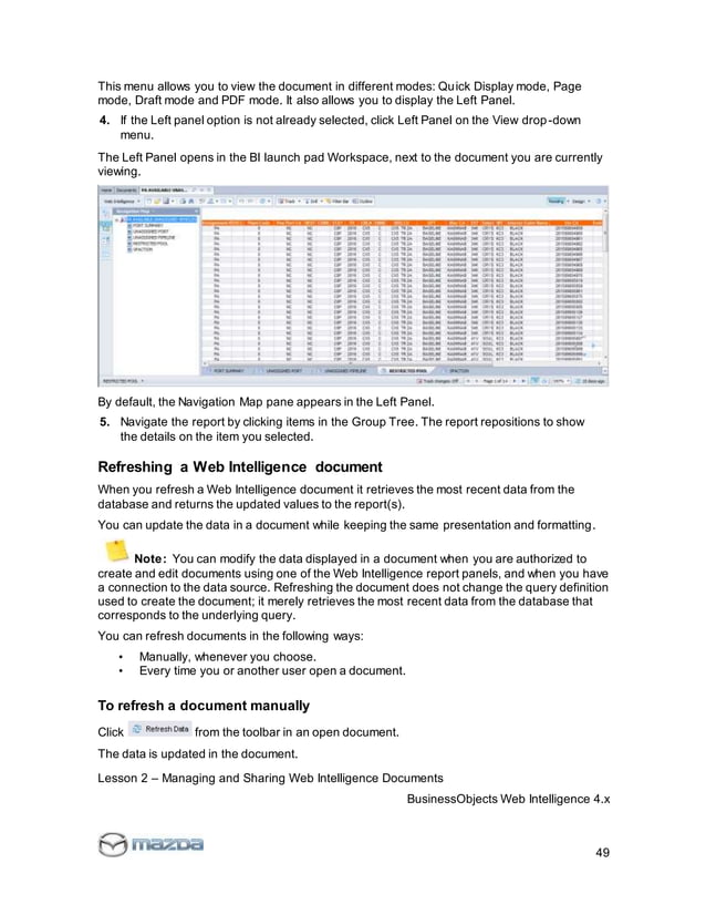 SAP_BusinessObjects_4.x_Web_Intelligence_Advanced_Report_Design_092715_JBREVIEW | PDF