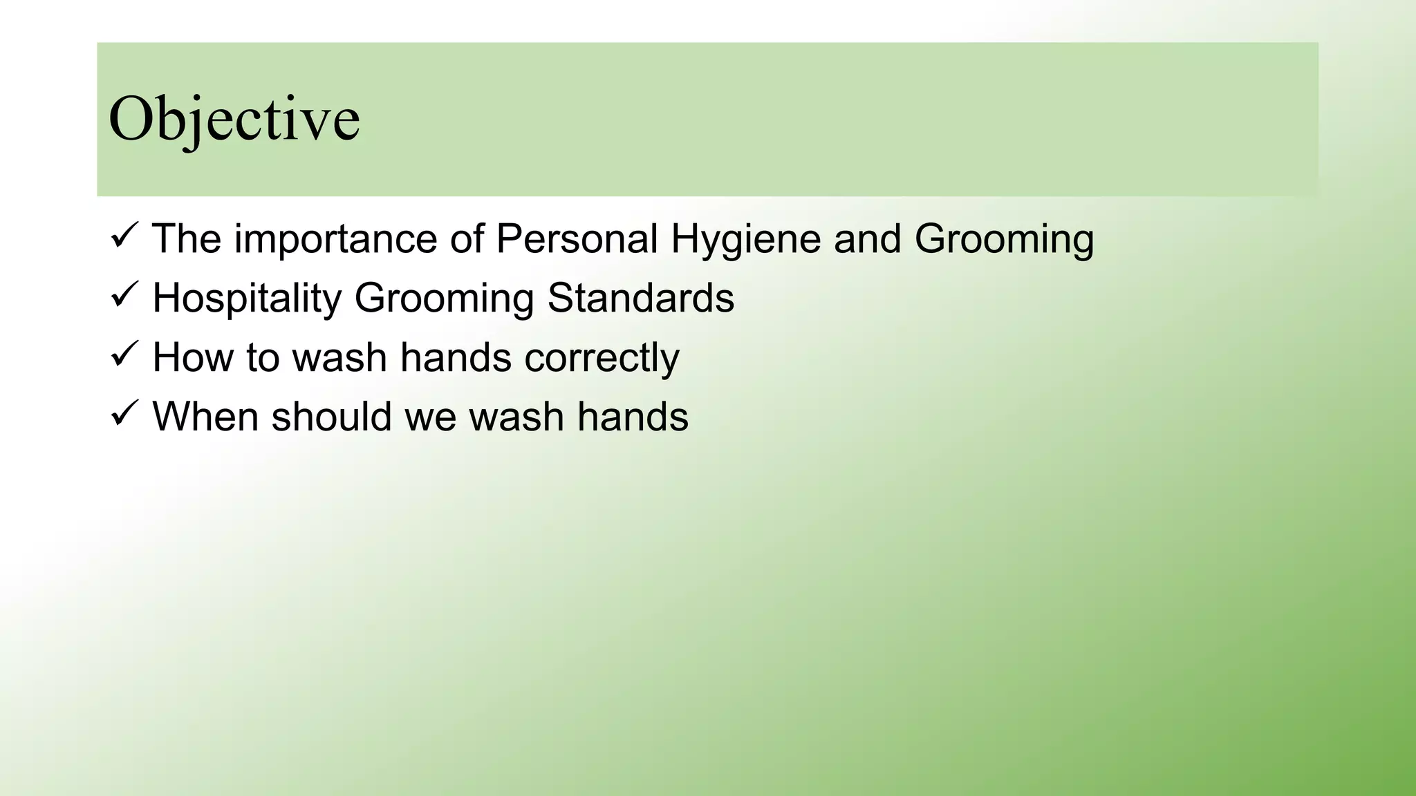 Personal Hygine & Grooming | PPTX