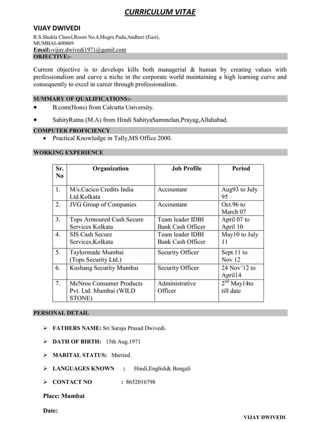 Vijay Resume | PDF
