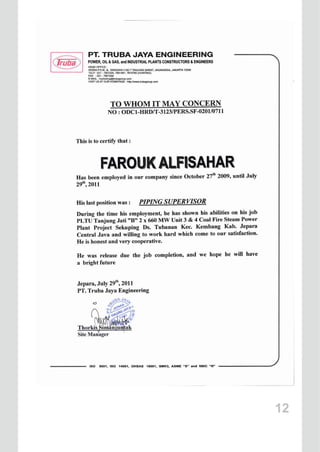 CV Farouk Alfisahar 2015 | PDF