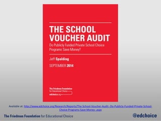 The School Voucher Audit | PPTX