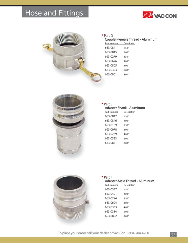 Vac-Con Parts Catalog | PDF