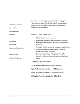 SHAFIQ CV (2) | PDF