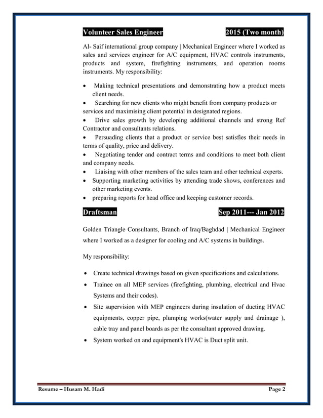 HUSSAM Resume | PDF