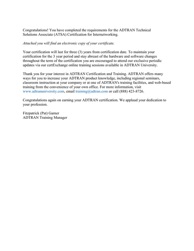 ASTA Certification | PDF