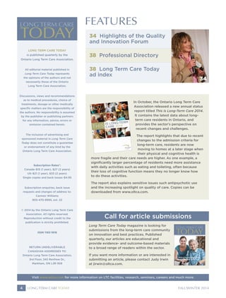 OLTCA Mag Fall 2014 Volume 25 Issue 3_v6_final | PDF