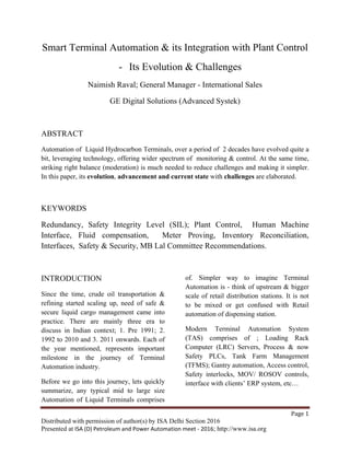 Terminal Automation - Evolution & challenges | PDF