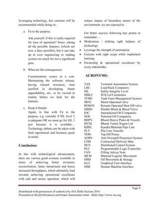 Terminal Automation - Evolution & challenges | PDF
