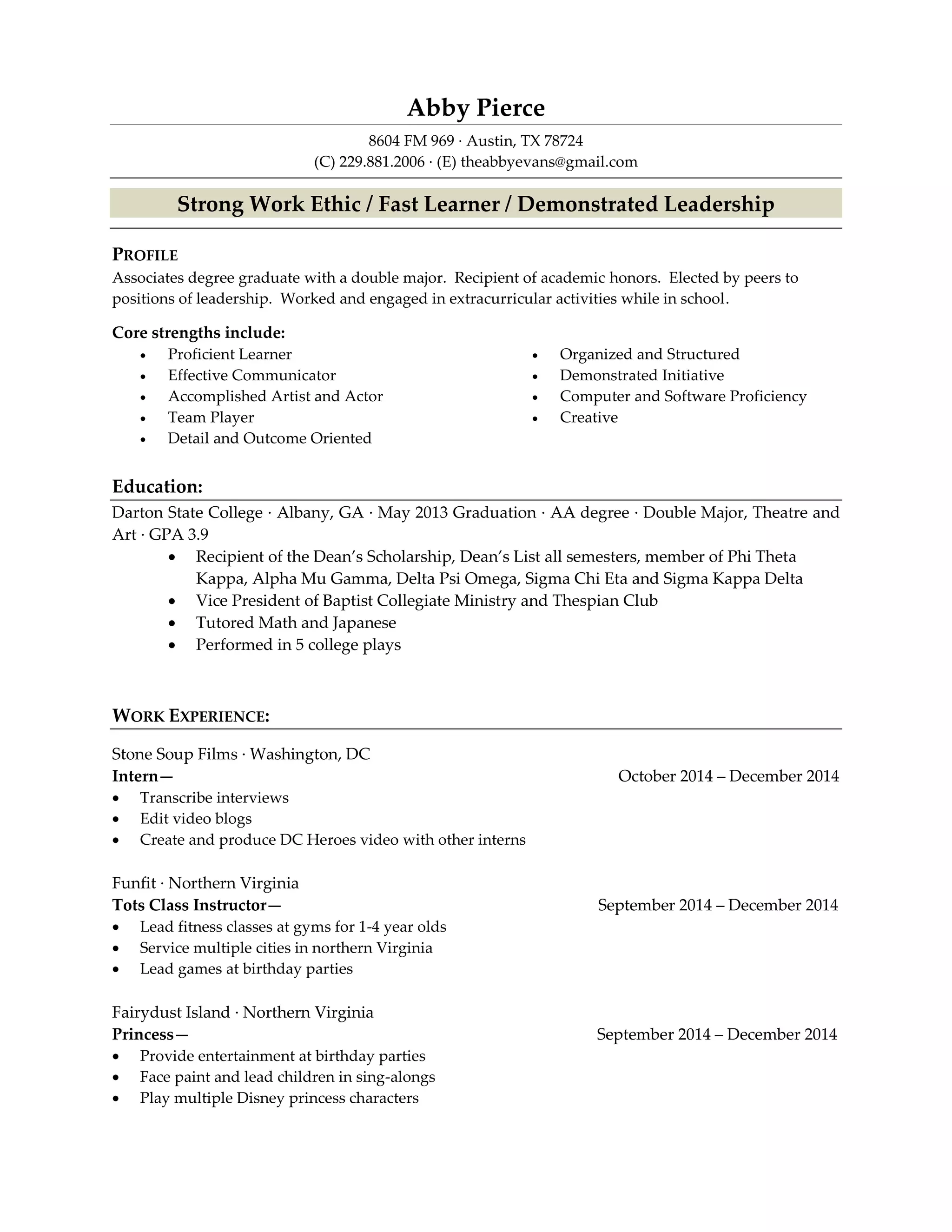 Current Resume 2 | PDF | Professional School | Postgraduate Education